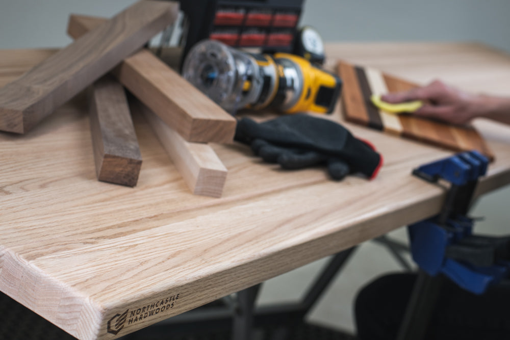 Solid Red Oak Workbench Top – Multiple Sizes
